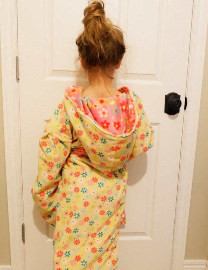 Super-soft reversible child’s robe – Heather's Handmade Life