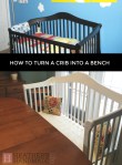 Turn your crib into a bench – Heather's Handmade Life