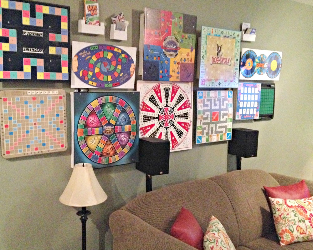 Our board game wall – Heather's Handmade Life