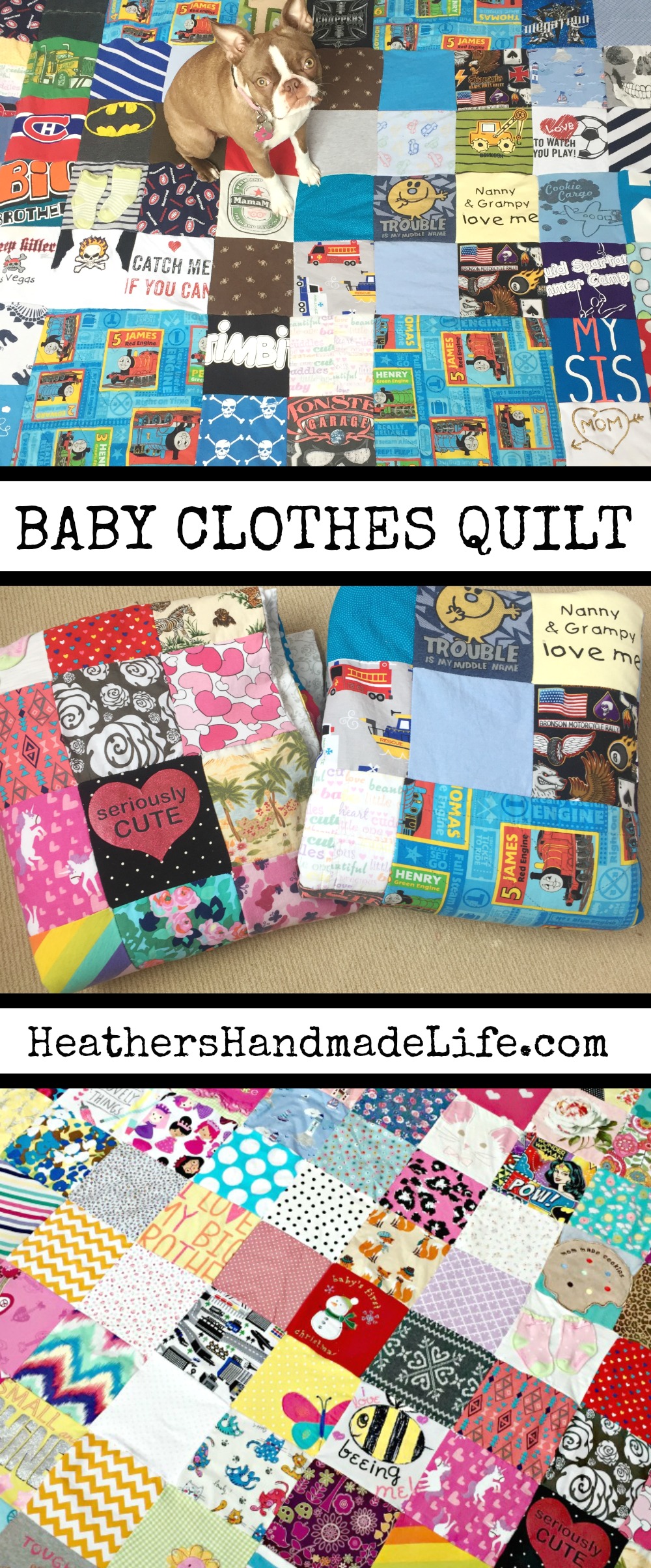 Quilts from baby clothes – Heather's Handmade Life