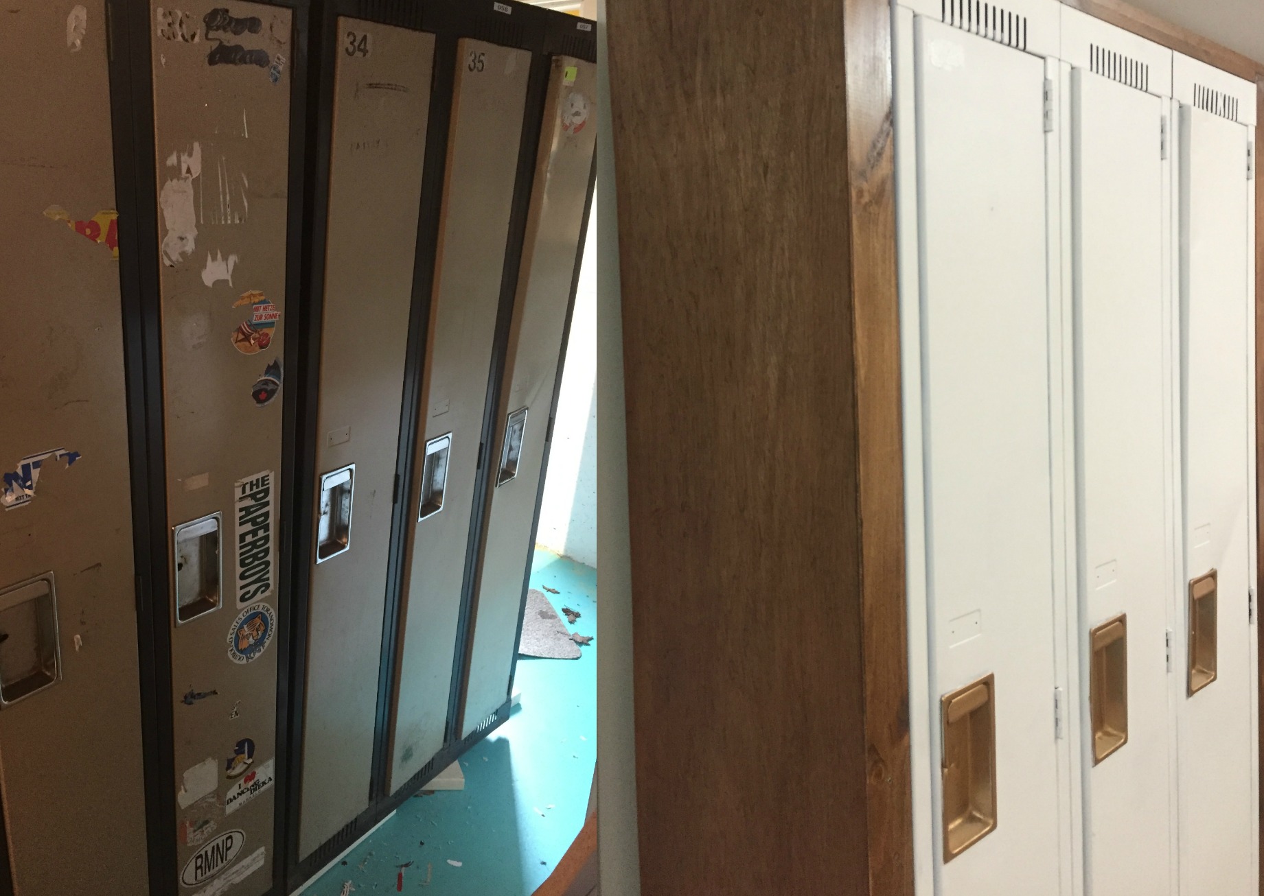 Upcycled wood and metal lockers – Heather's Handmade Life