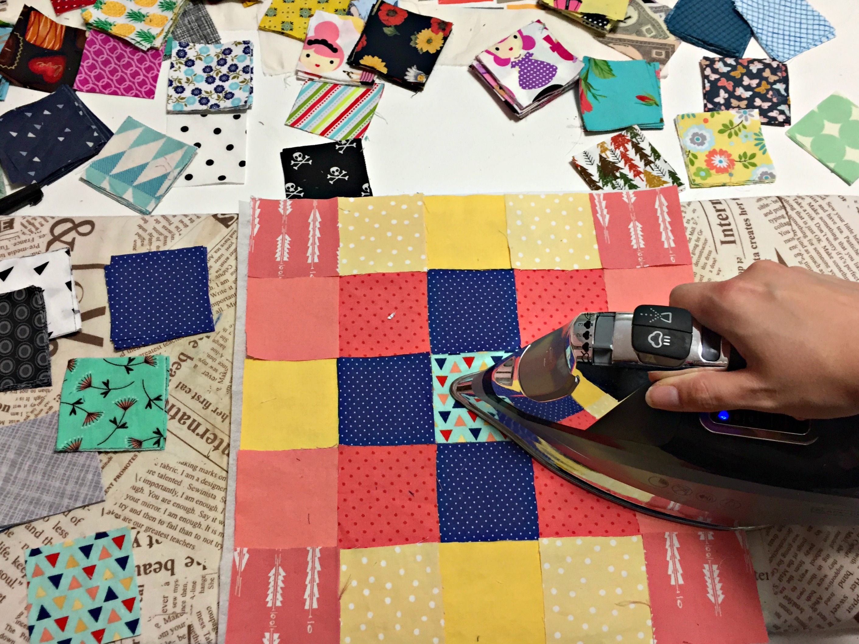 Easy ‘cheater’ patchwork quilt squares – Heather's Handmade Life