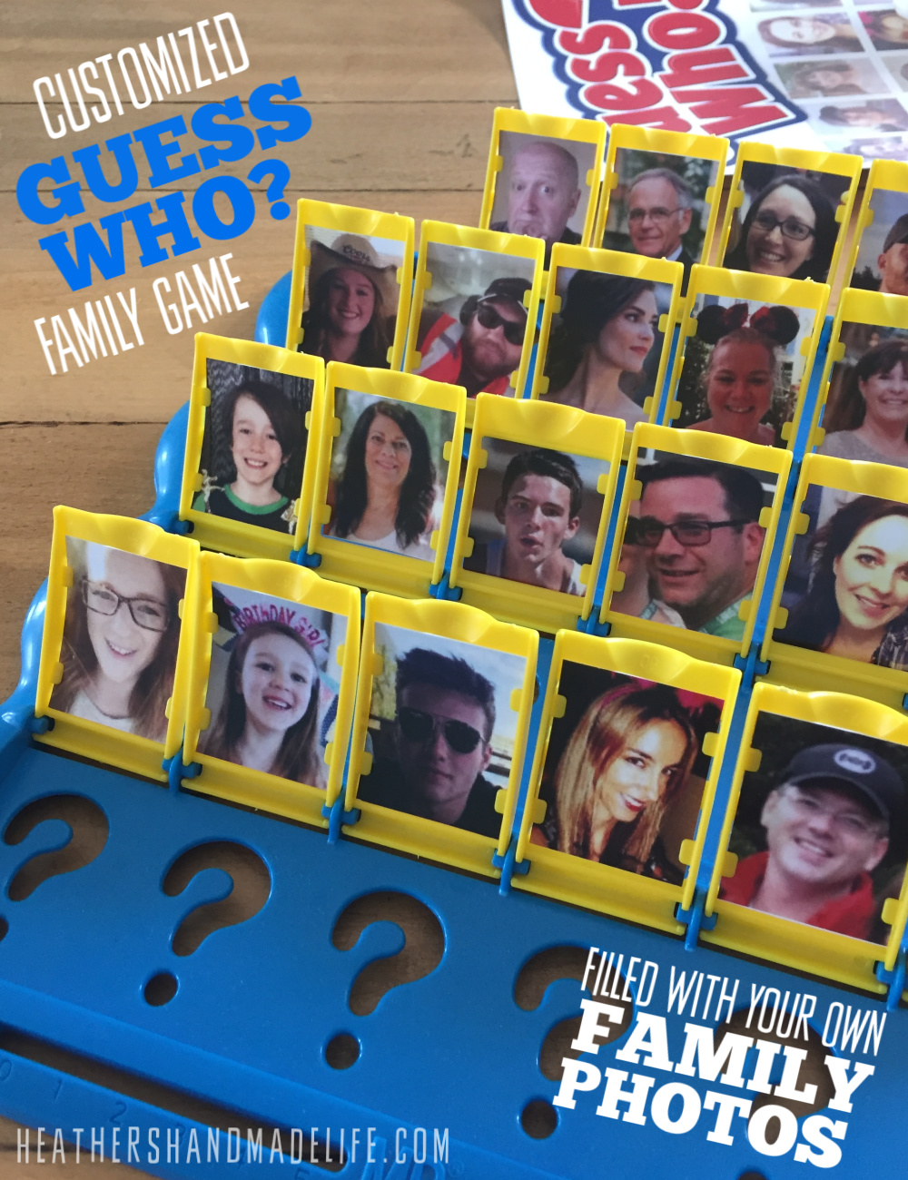 Custom Guess Who? family game – Heather's Handmade Life