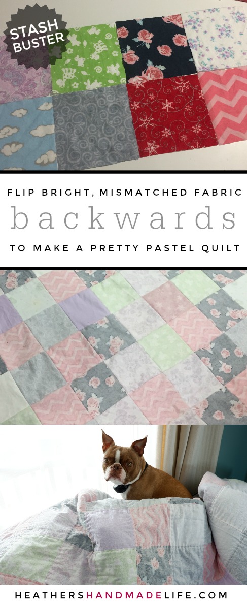 fabric-hack-use-mismatched-fabric-scraps-quilt – Heather's Handmade Life